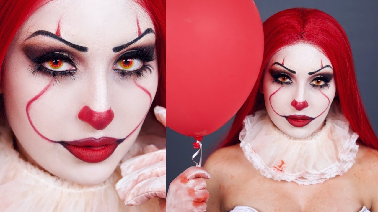 Mrs It Pennywise Halloween Makeup Tutorial Beautyybird Youtube