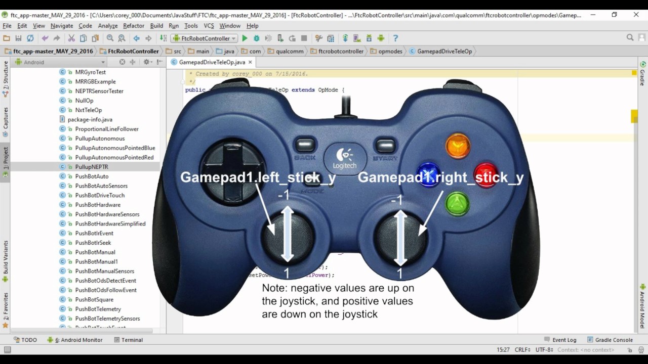 Updated Ftc Robotics Help Beginner Programming Part 3 Use Gamepad