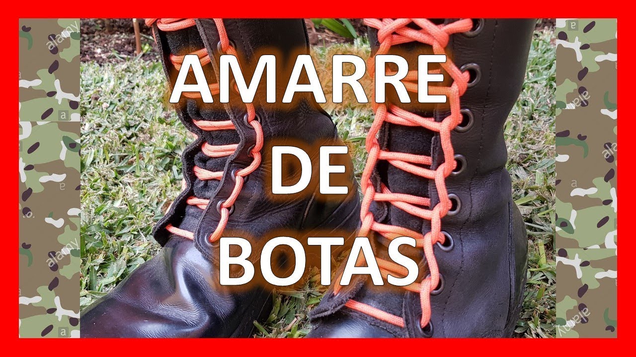 Botas Tacticas Militares Antiguas Amarre De Escalera En Dos Formas