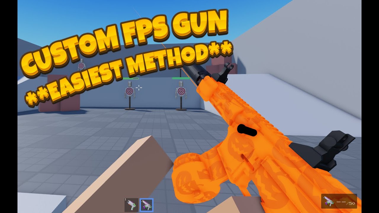 How To Make Custom Gun In Roblox Fps System Template Super Easy 2