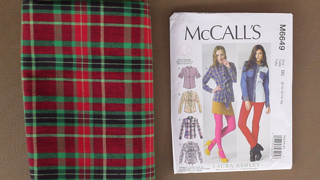 How To Sew With Plaid Youtube