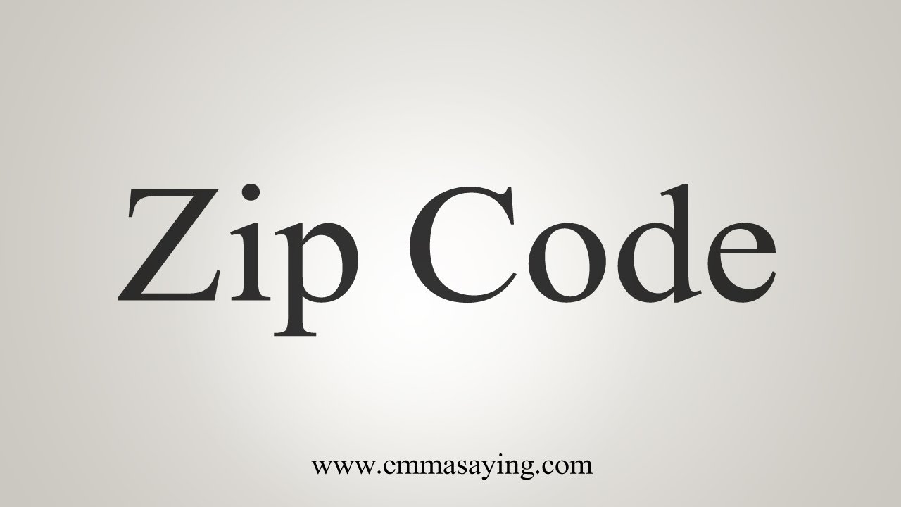 How To Say Zip Code Youtube