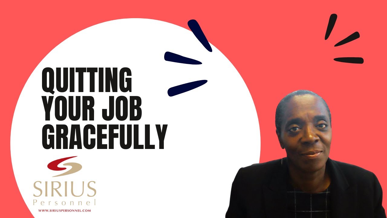 Quitting Your Job Gracefully Youtube