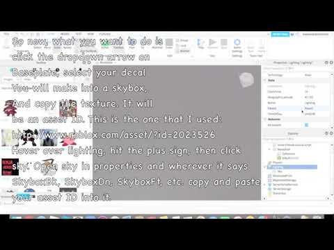 How To Make Custom Skyboxes In Roblox Studio Youtube