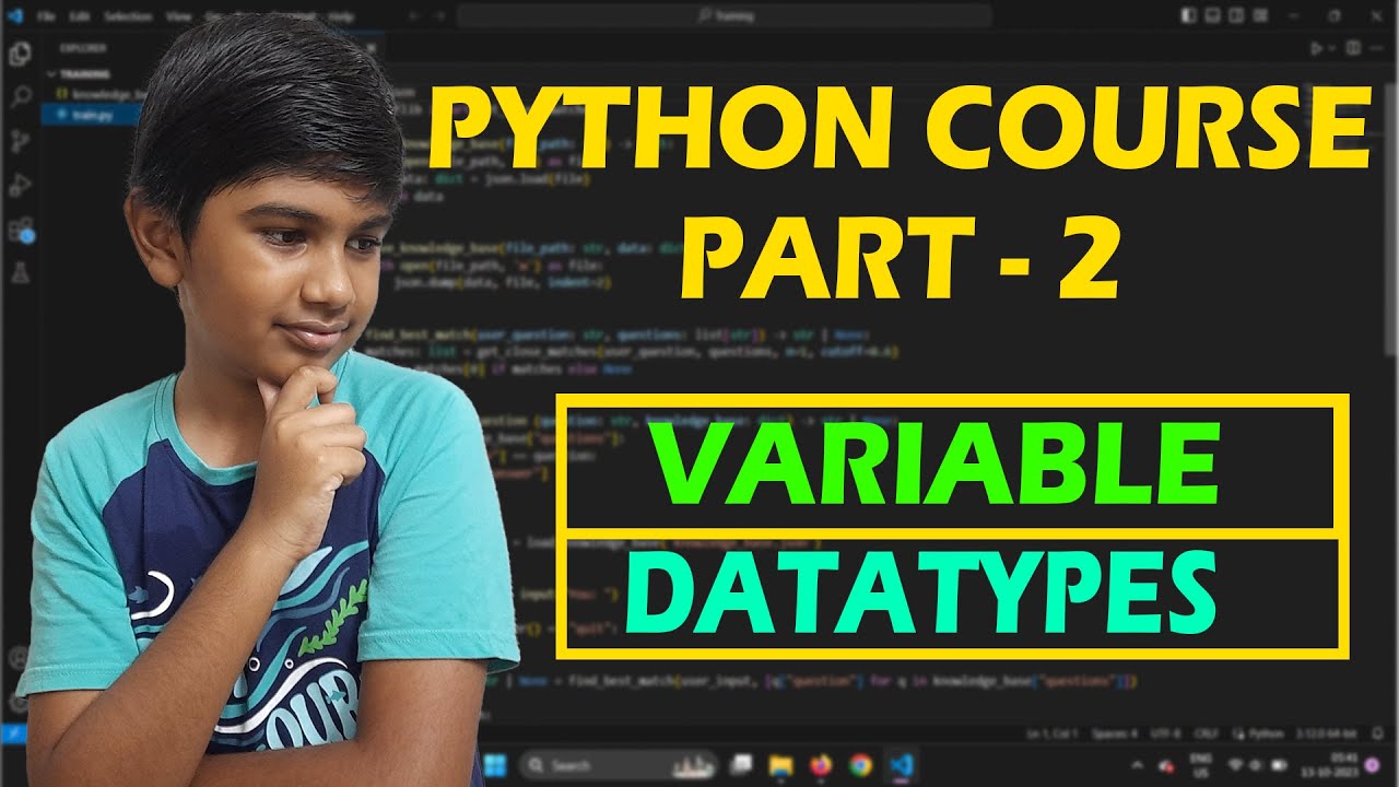 Python Course Part 2 Variables Datatypes And More Tech