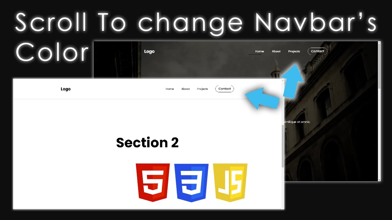 Change Navbar S Background Color On Scroll Intersection Observer