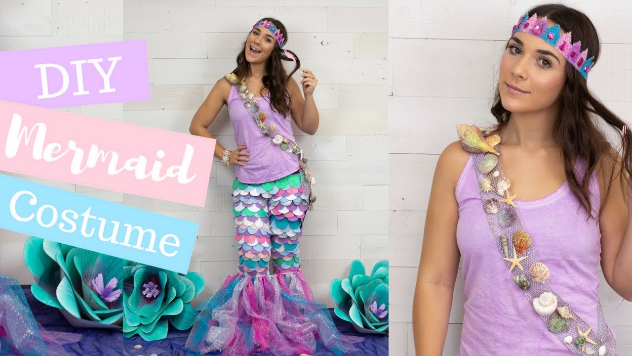 Diy Mermaid Halloween Costumes Youtube