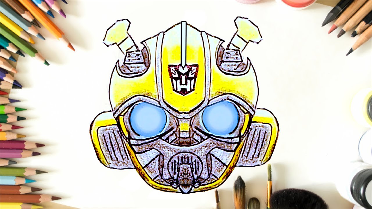 Transformers Bumblebee Face Drawing