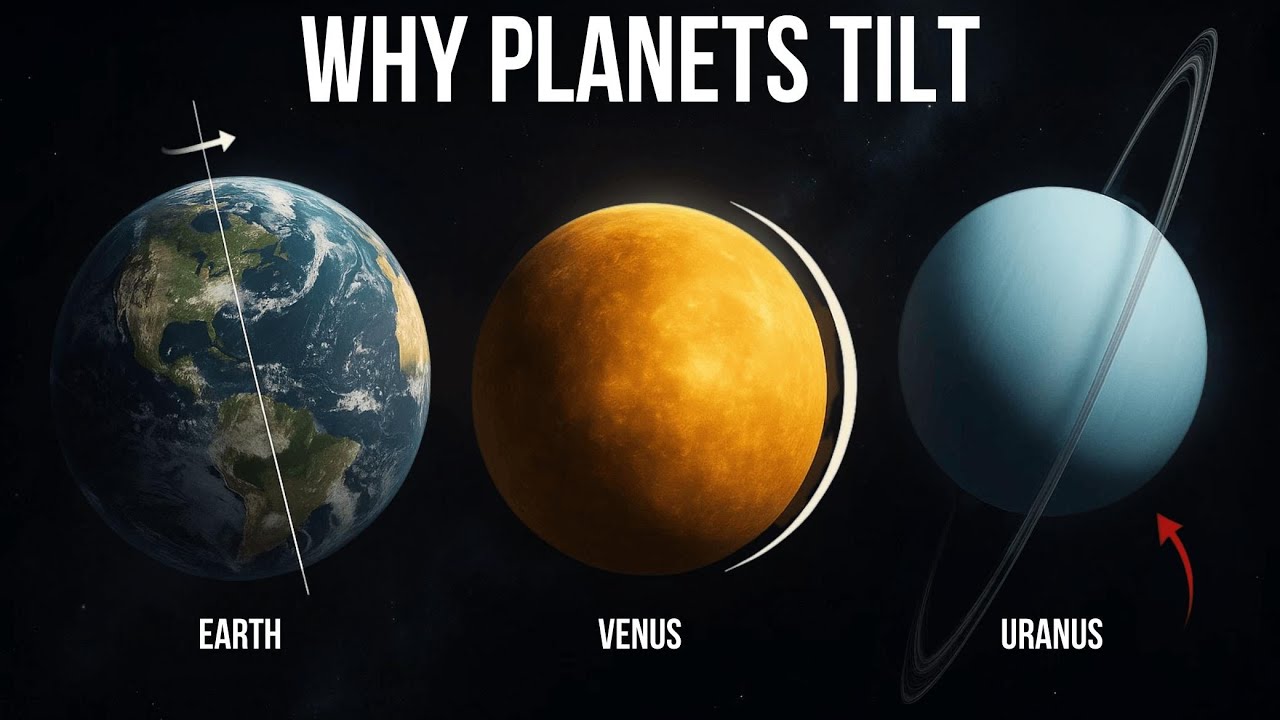 Why Do Planets Spin In Different Directions And Have Tilted Axes Youtube