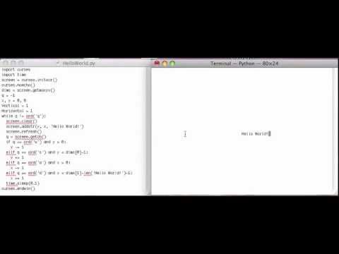 Python Curses Tutorial 6 User Input Youtube