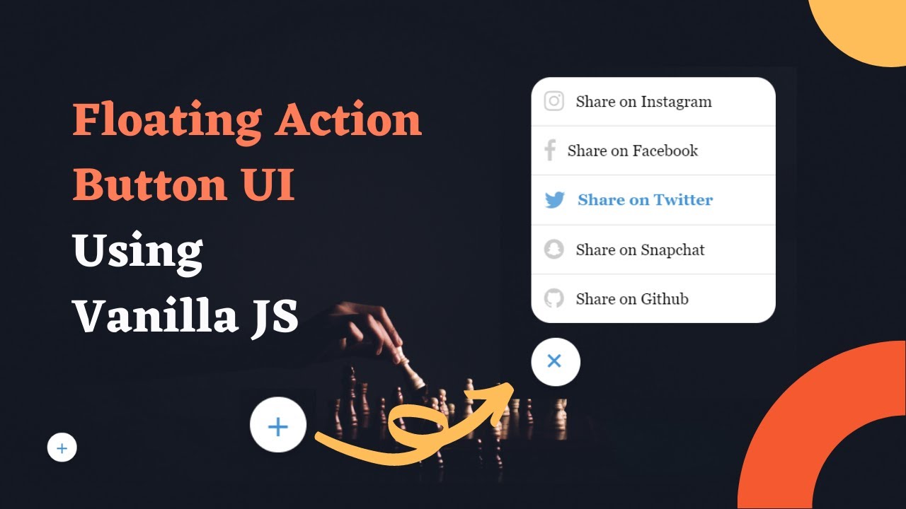Floating Action Button Ui Using Html Css Vanilla Js The Webfix