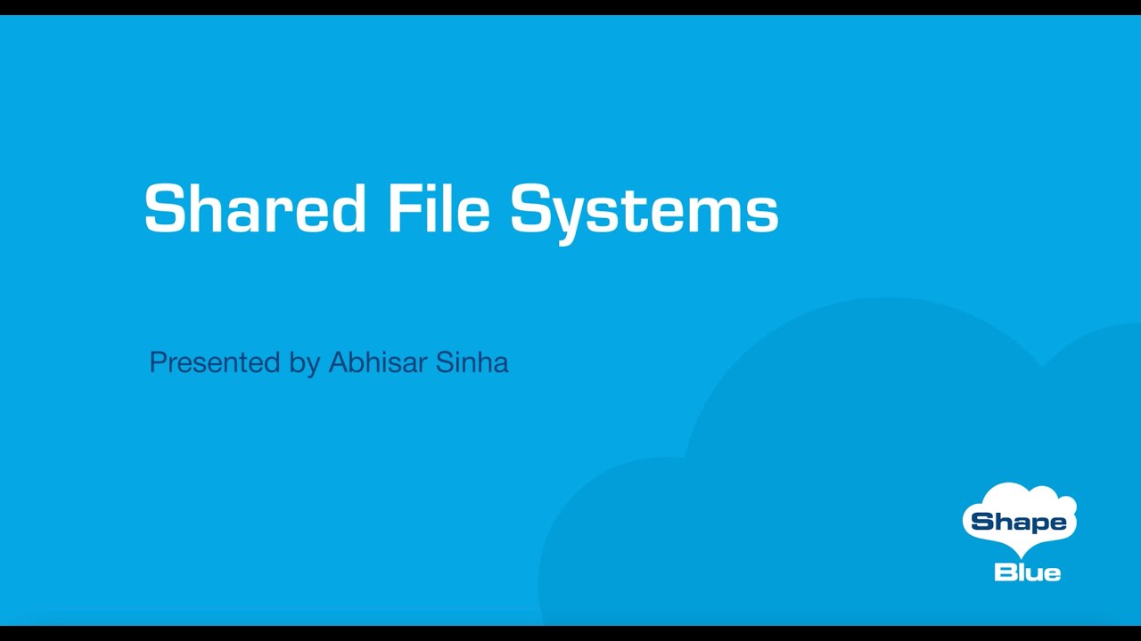 Shared Filesystems Cloudstack 4 20 Feature First Look Youtube