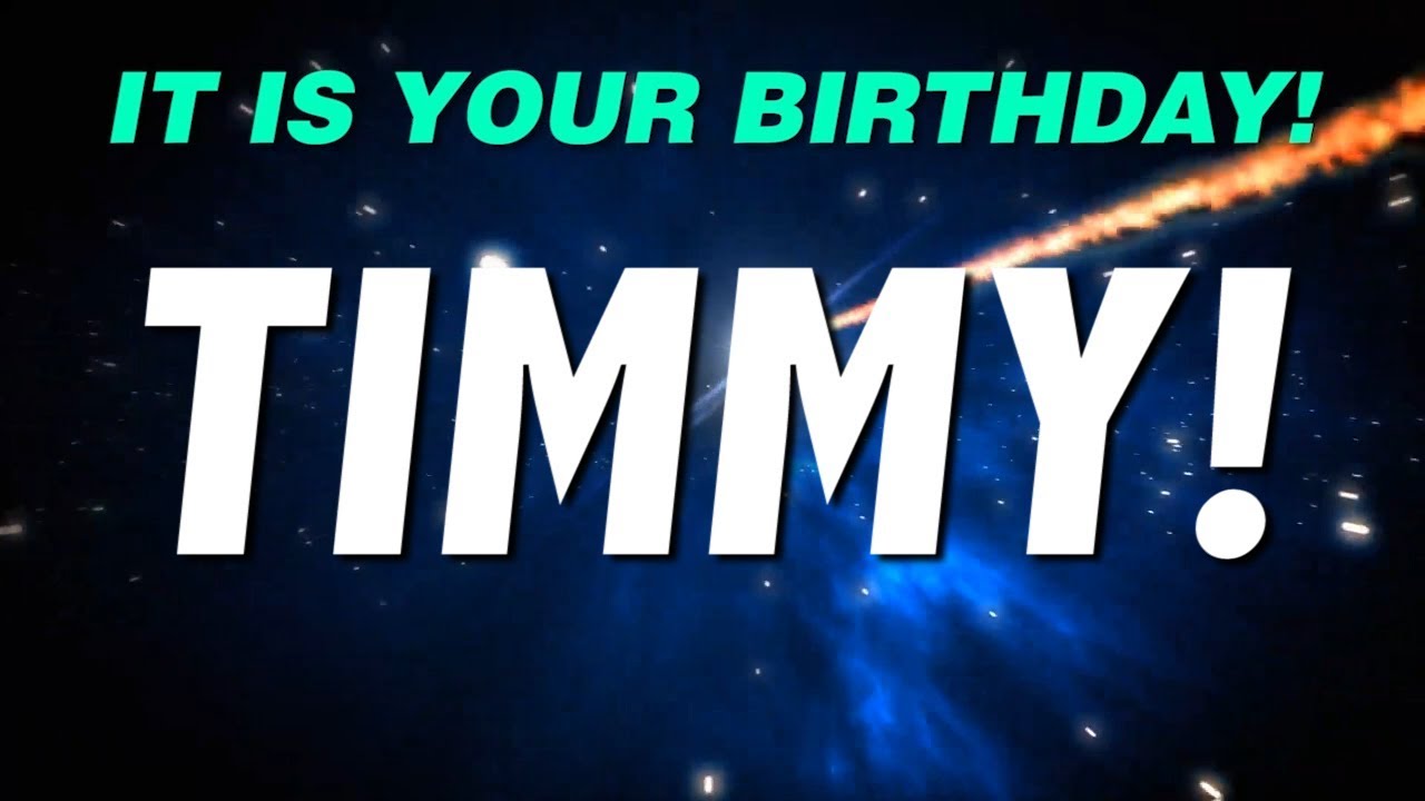 Happy Birthday Timmy This Is Your Gift Youtube