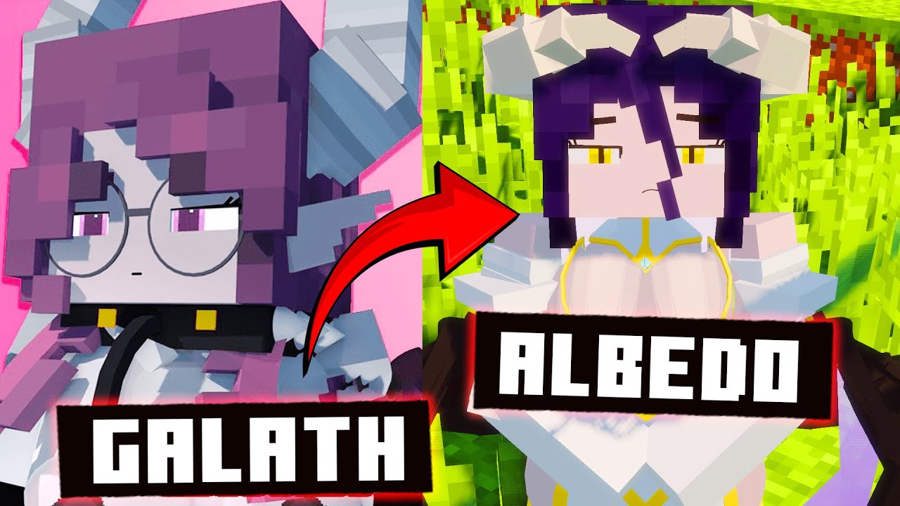 Albedo Galath Jenny Mod Skin Update In Minecraft F Pcr Ft Youtube