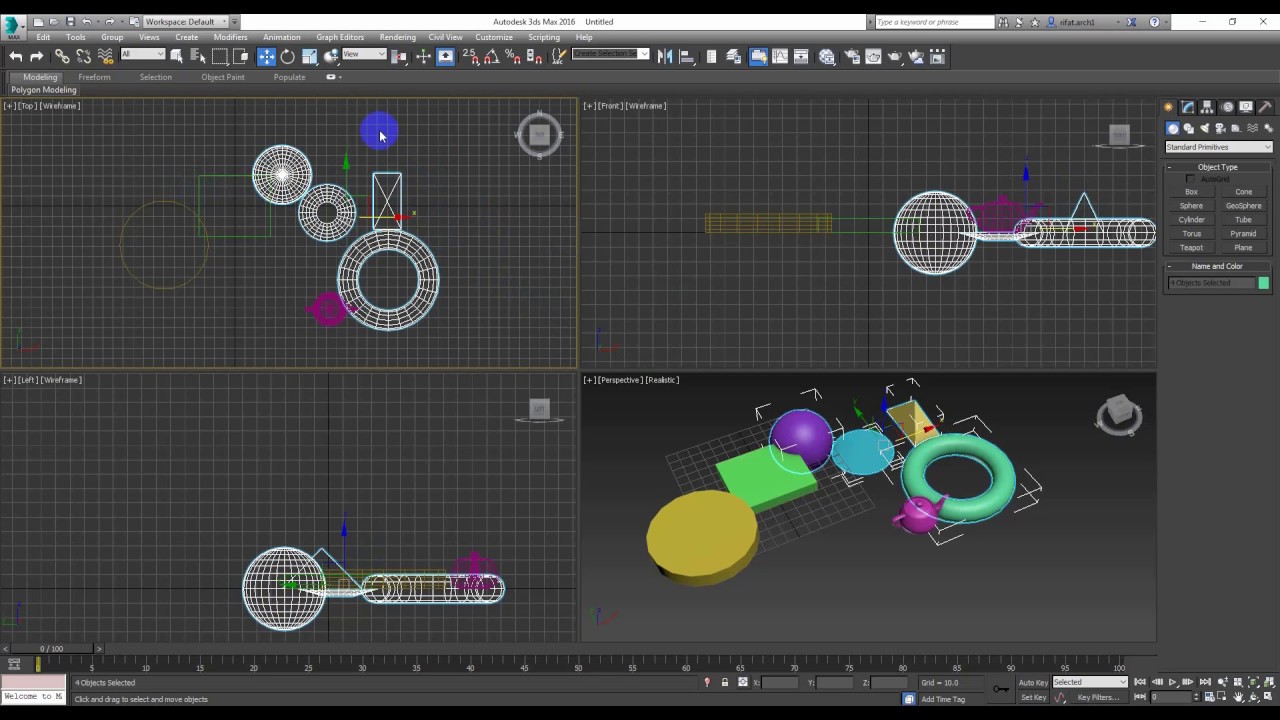 How I Make A Group Object In 3ds Max Youtube
