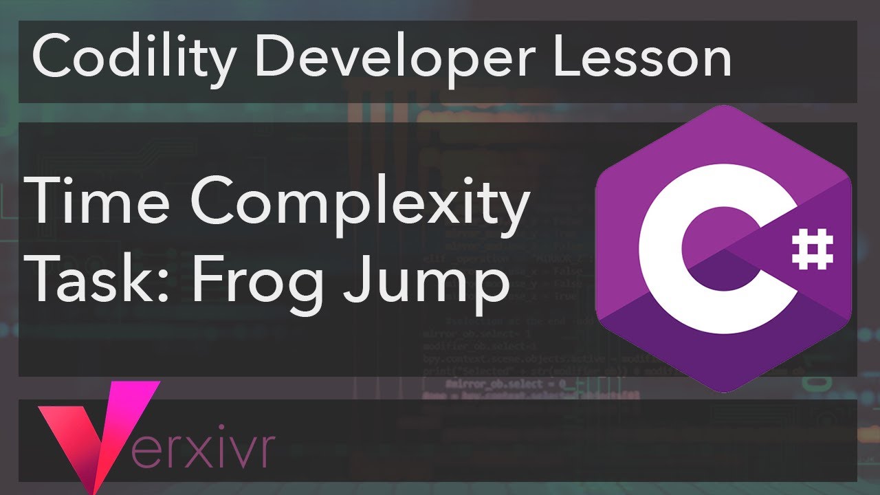 C Tutorial Solving The Frog Jump Codility Developer Lesson Using C