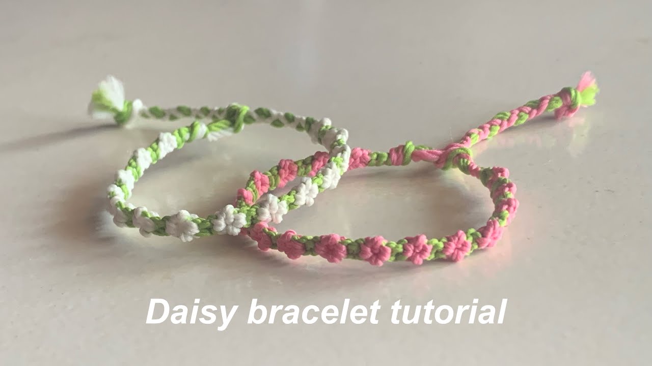 How To Make Daisy Bracelet Yarnivora Youtube