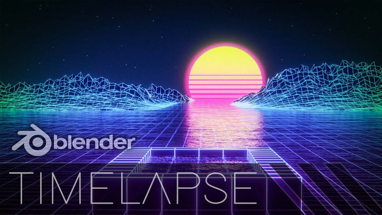 Blender Timelapse Vaporwave Youtube