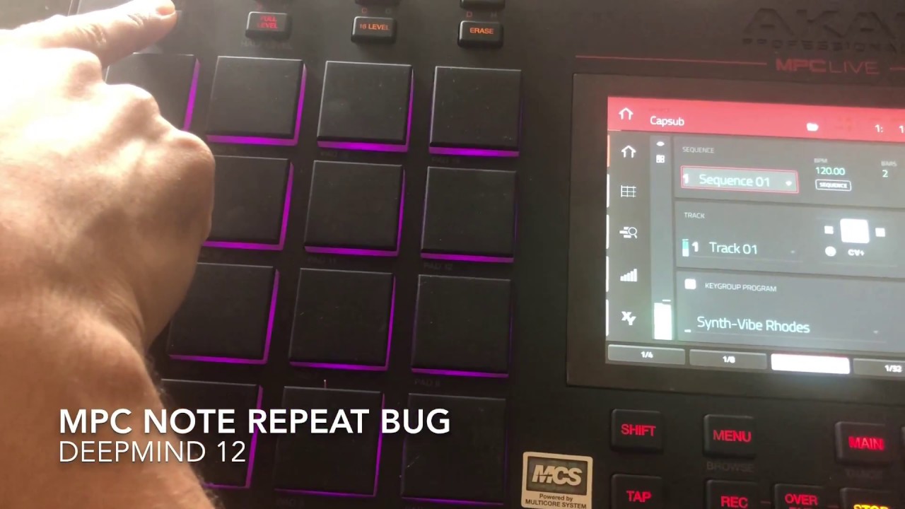 Mpc Note Repeat Issue Youtube