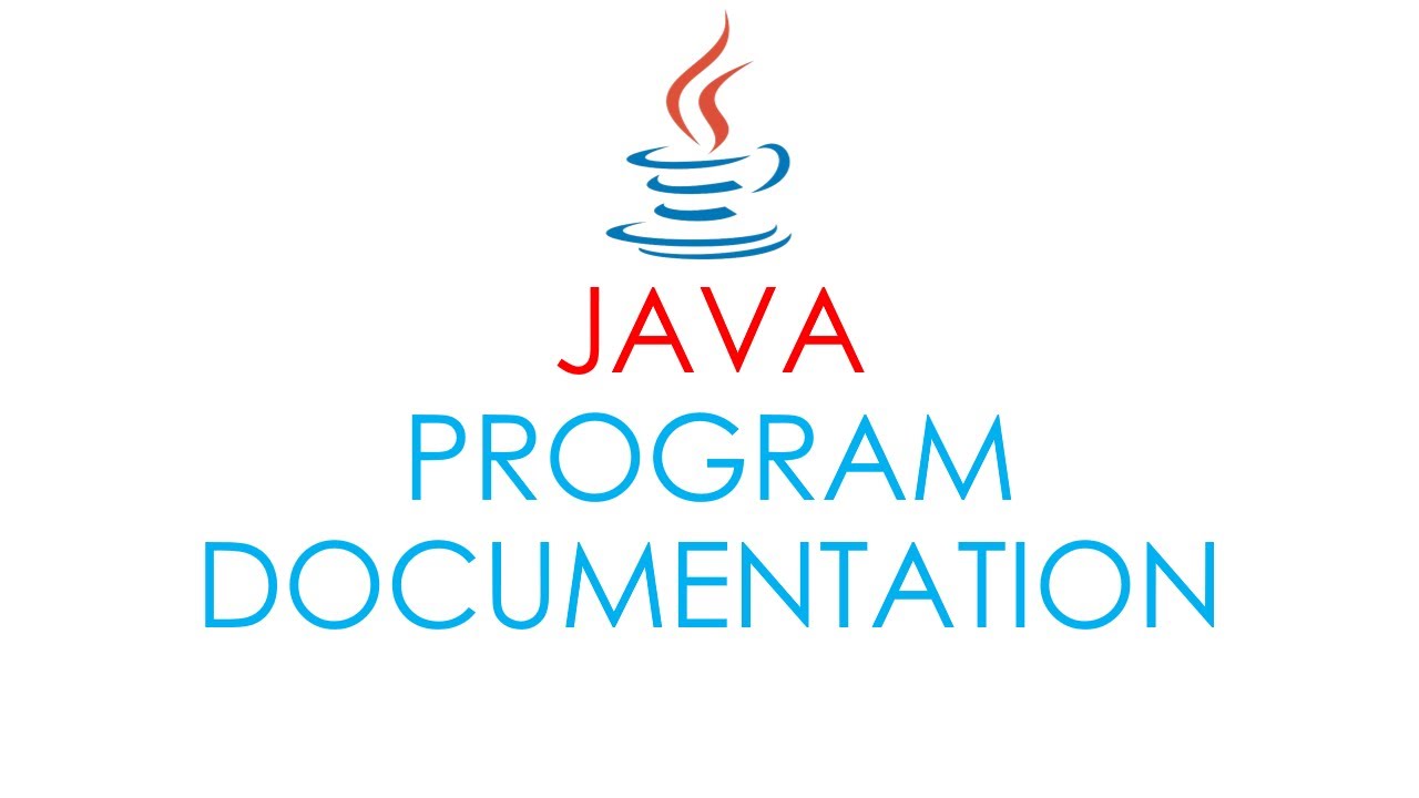 Java Program Documentation Youtube