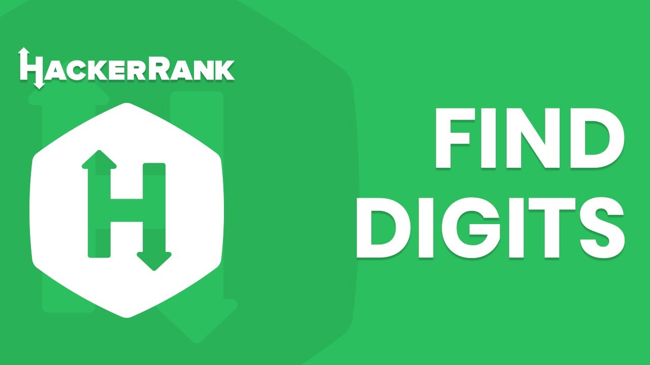 Hackerrank çözümleri Find Digits Youtube