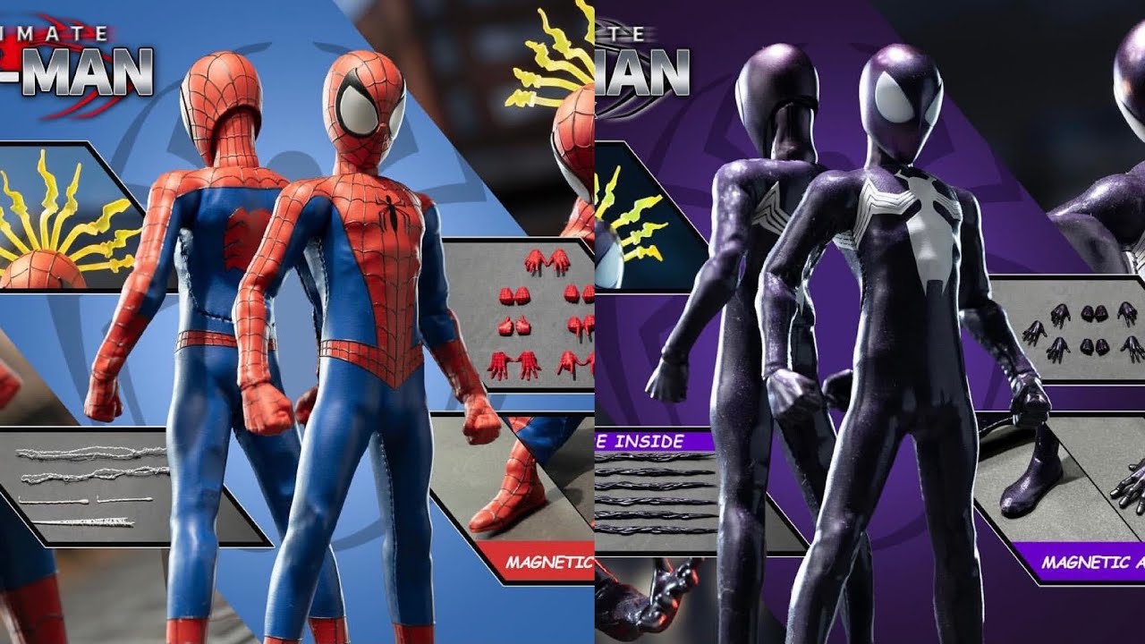 New Spider Man Action Figures Revealed By Db Toys 6 Inch Studio Youtube