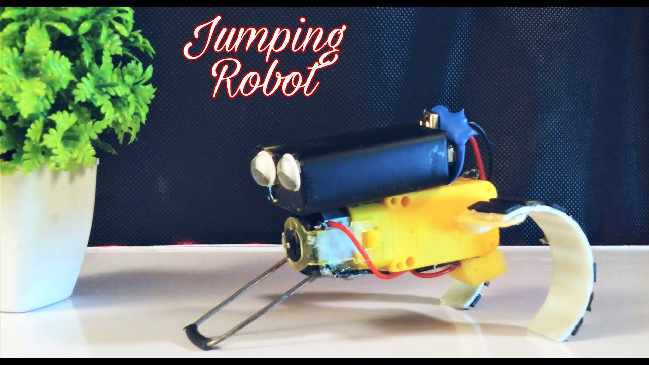 How To Make Jumping Robot Diy Walking Robot Youtube