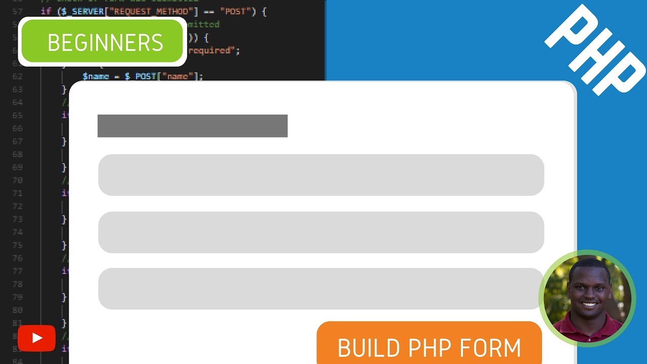 How Build A Simple Html Form Using Php Php Forms Tutorial Youtube