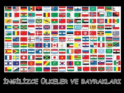 İngilizce ülkeler Ve Bayrakları öğrenelim Youtube