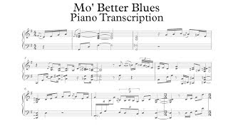 Mo S Better Blues Yohan Kim Piano Transcription Chords Chordu