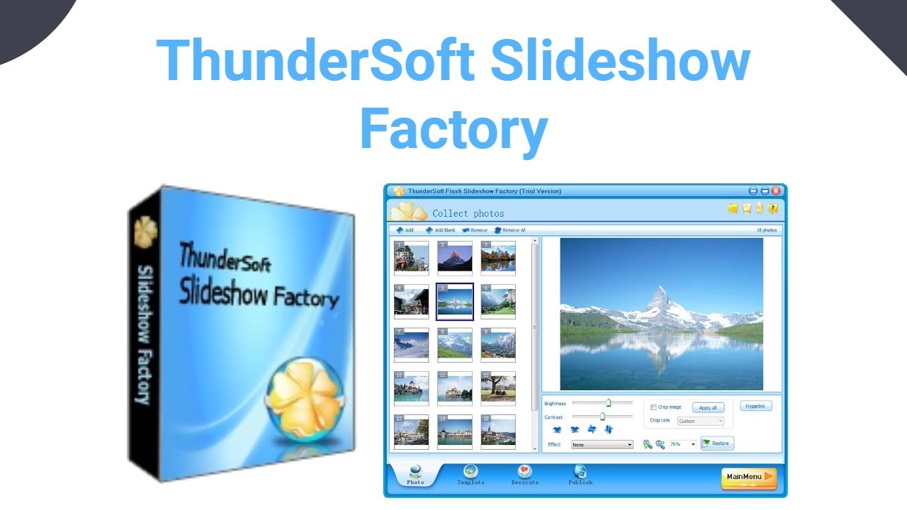 Thundersoft Slideshow Factory Software Review How To Use Thundersoft