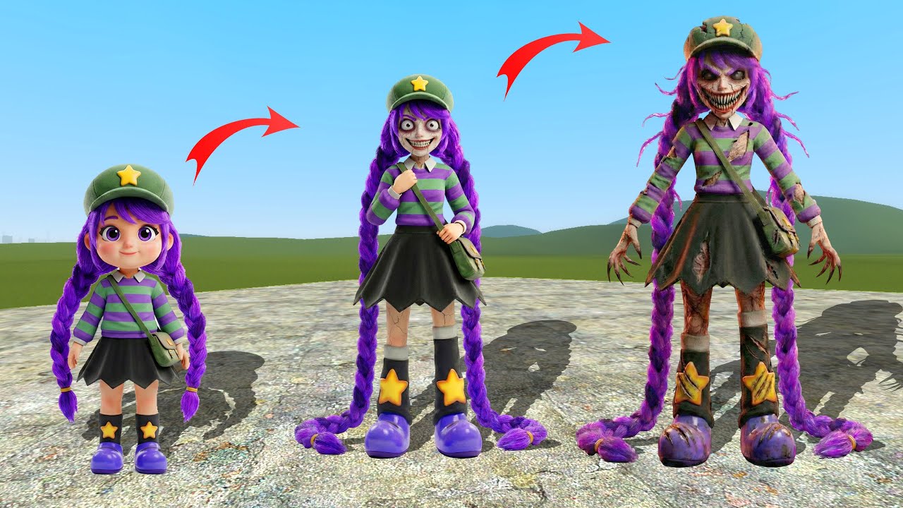 Evolution Of Lily Love Braids Into Poppy Playtime Chapter 5 Garry S