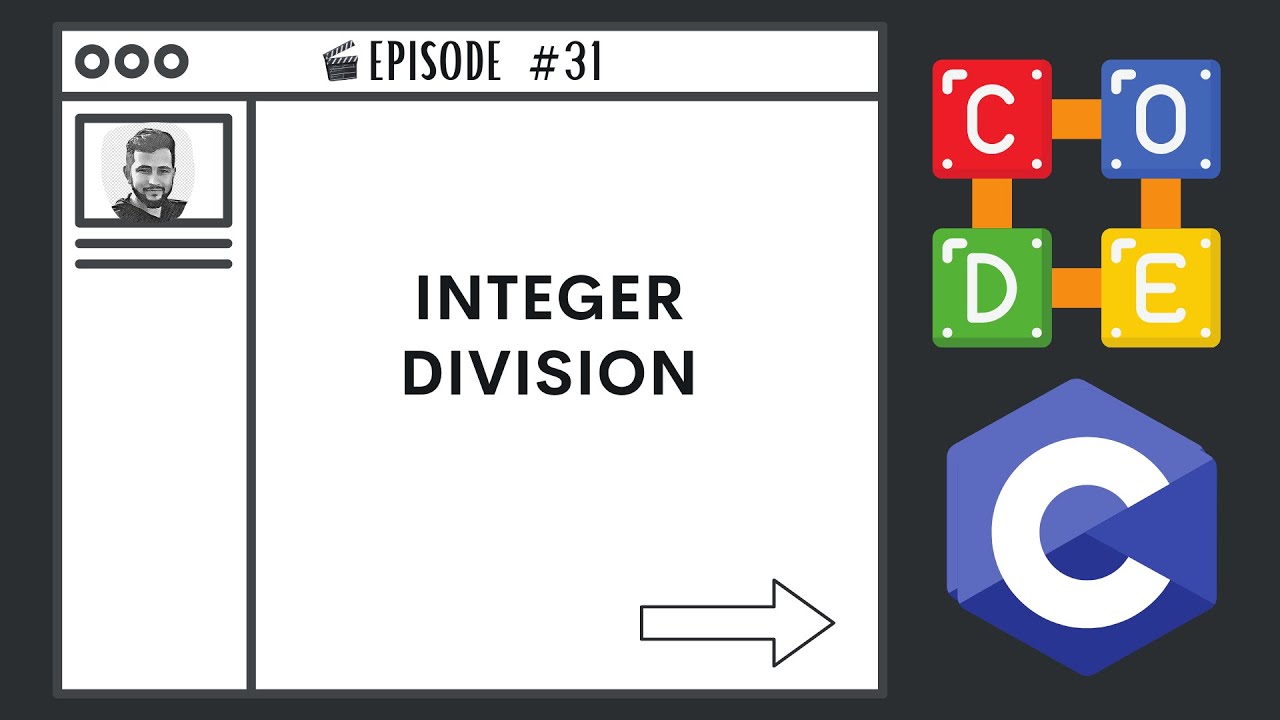 Integer Division Ep 31 C Programming Language Youtube
