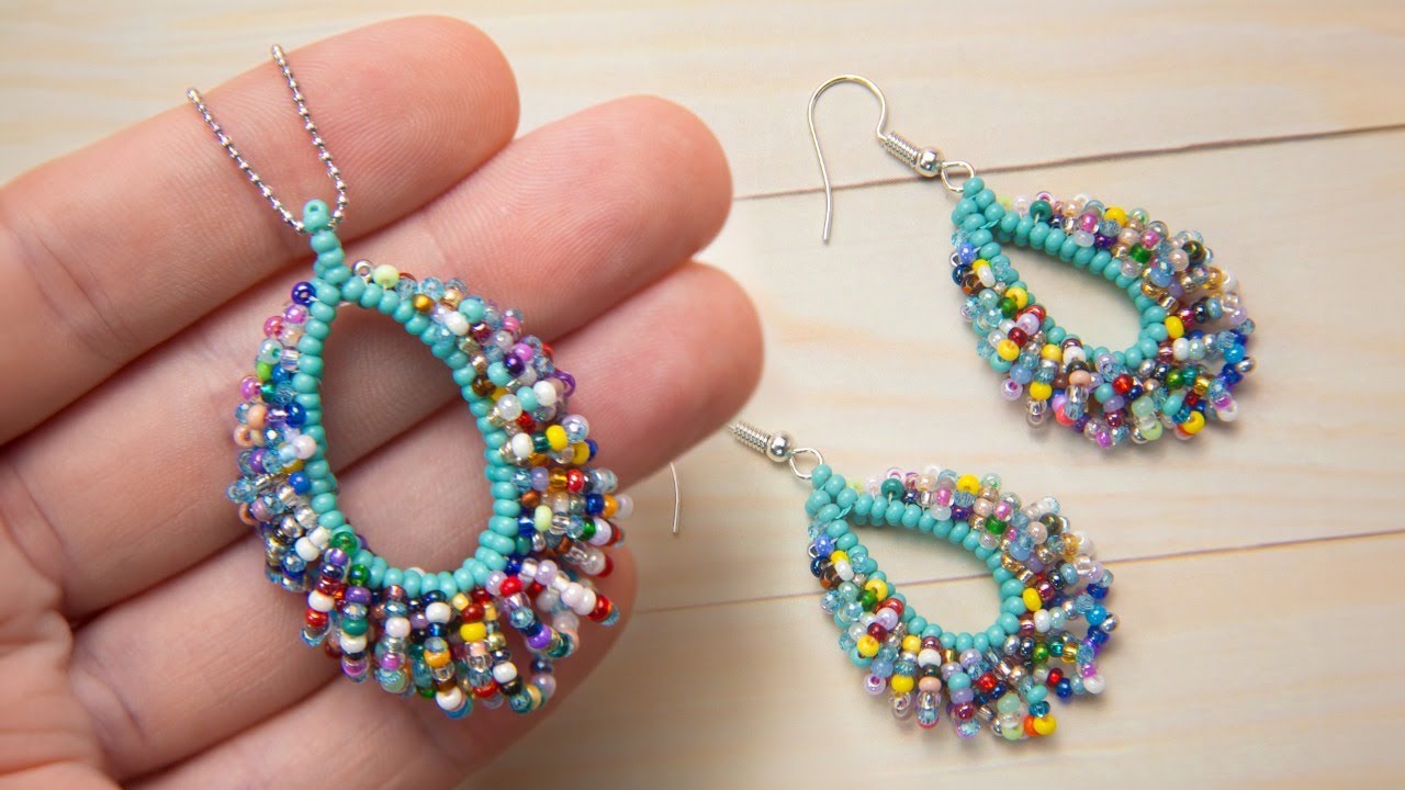 Simple Beaded Earrings Tutorial Easy Seed Bead Earrings Youtube