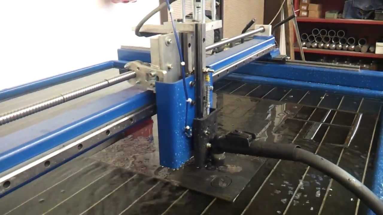 Diy Cnc Plasma Table Testing Plasma Cut Youtube