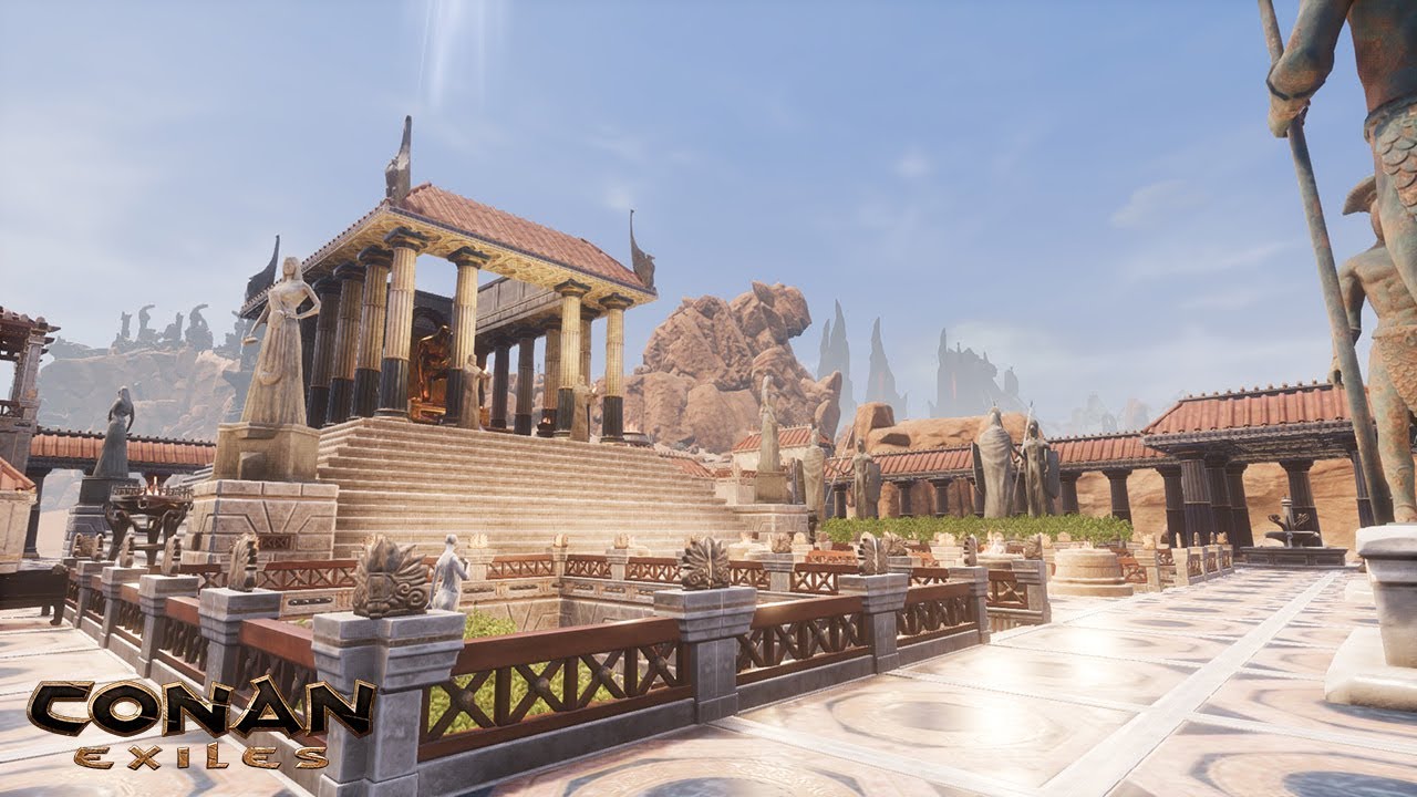 How To Build A Mitra Temple Speed Build Conan Exiles Youtube