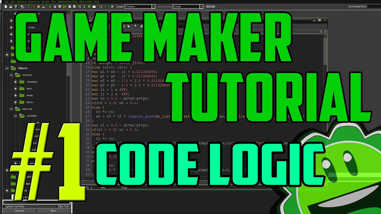 Game Maker Studio Coding For Beginners 1 Youtube