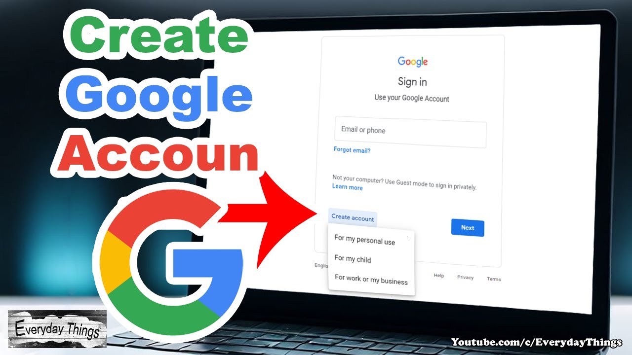 How To Create A Google Account Step By Step Guide Youtube