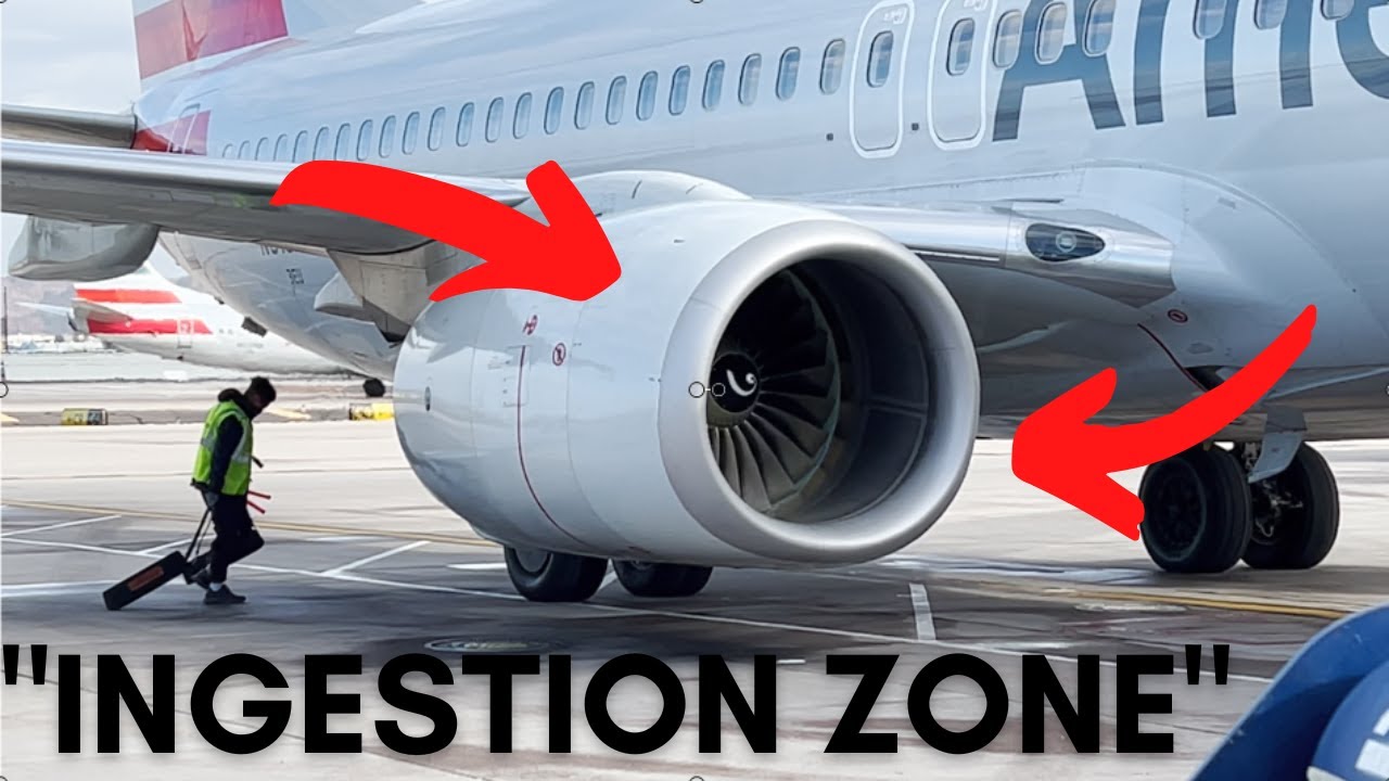 Ingestion Zone Ramp Worker Sucked Into Jet Engine Youtube