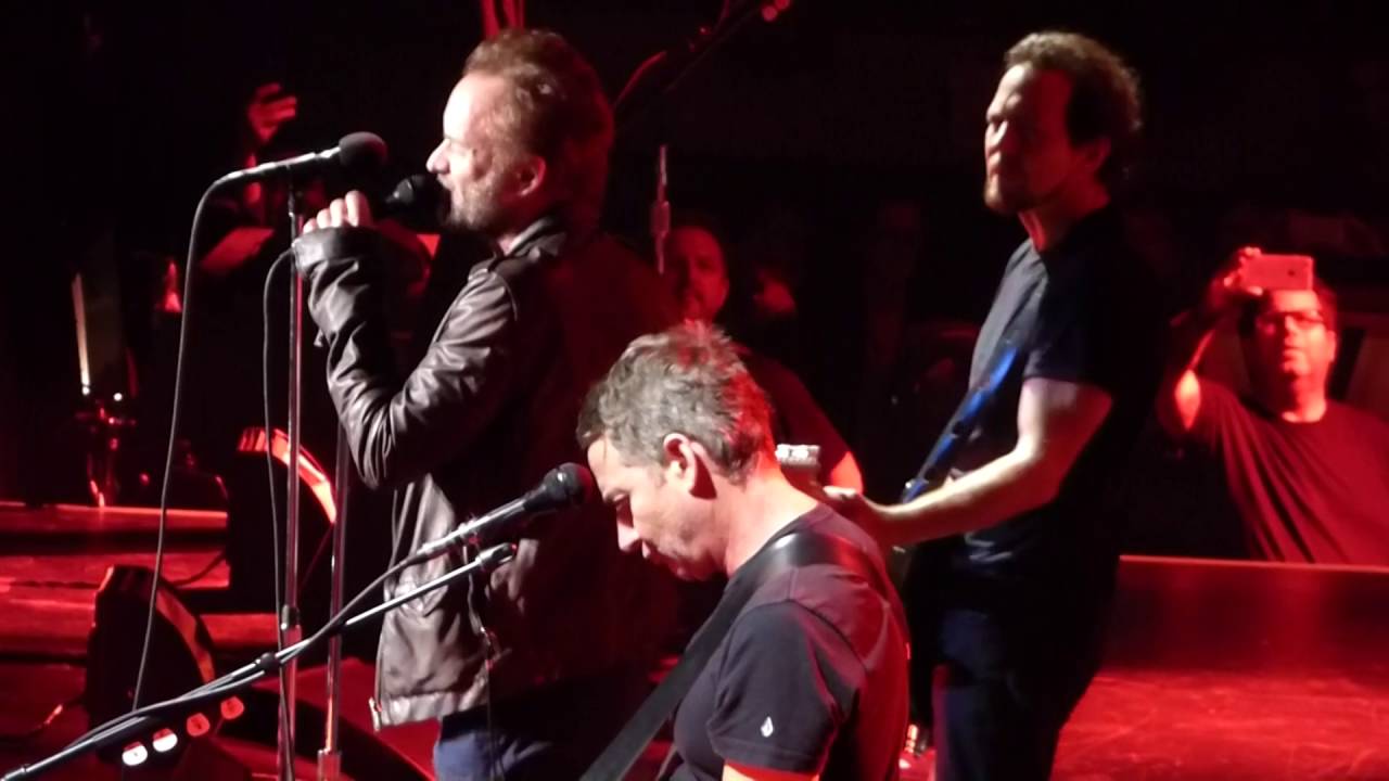 Pearl Jam Driven To Tears W Sting New York May 2 2016 Youtube