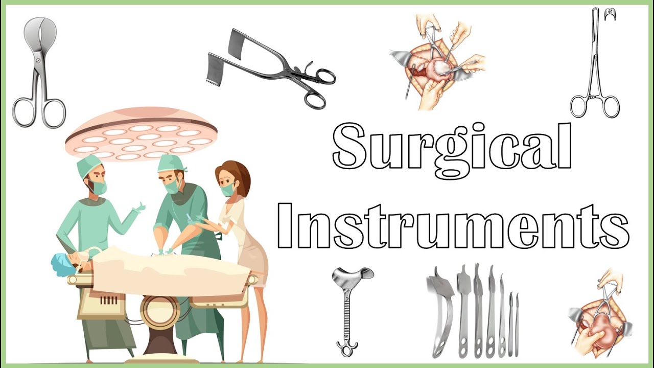Basic Surgical Instruments With Their Names Uses Part 01 Youtube