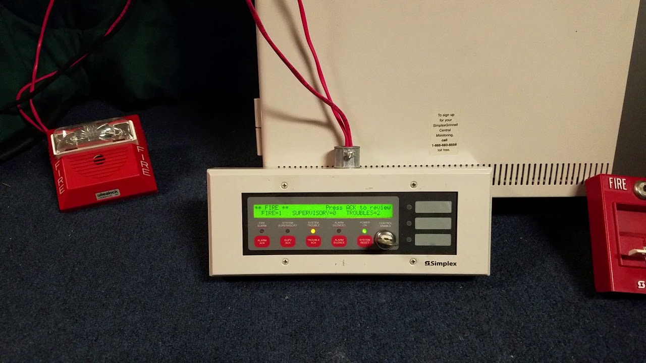 Simplex 4010 Fire Alarm System Test 2 Youtube