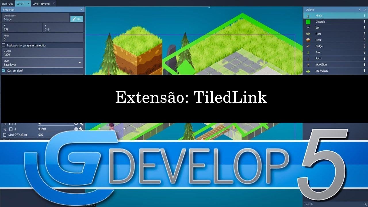 Tutorial Tiledlink Gdevelop E Colisões Com Tilemap Youtube