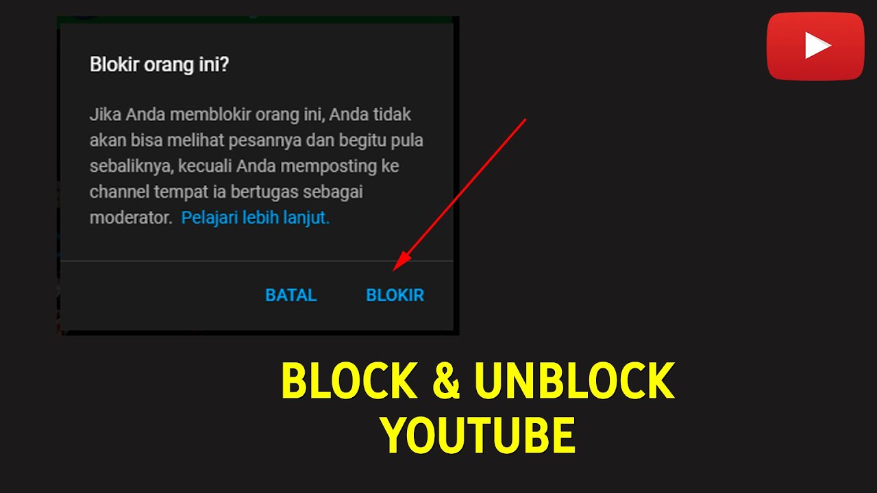 Cara Block Dan Unblock Orang Di Youtube Unblock Nightbot Juga Youtube