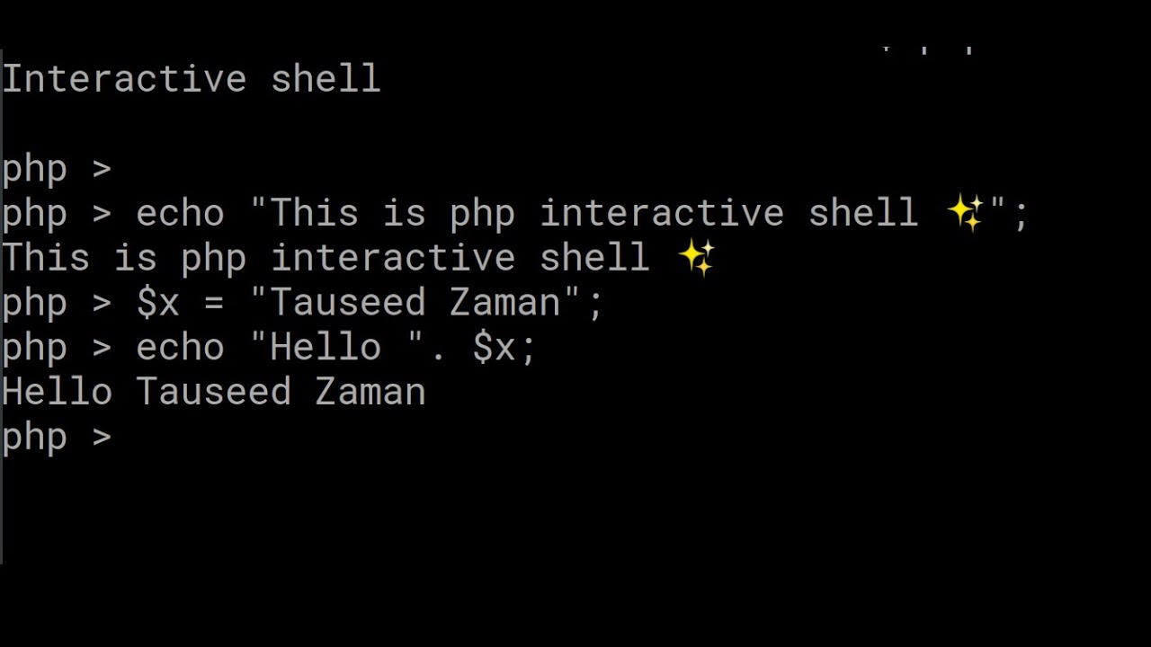 Php Interactive Shell Execute Php Code Inside Your Terminal Cmd Php