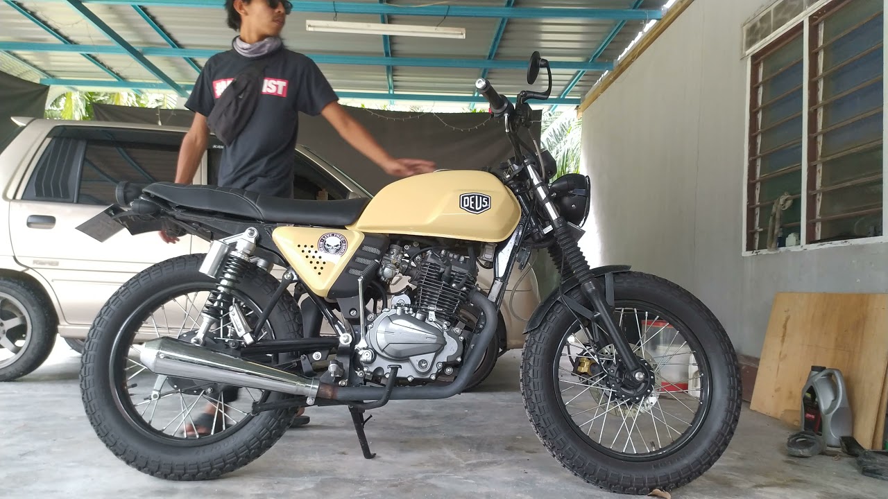 Keeway 152 Exhaust Sound Tracker Style Youtube