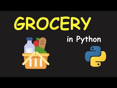 I Create Grocery Management System Using Python Learn Python By