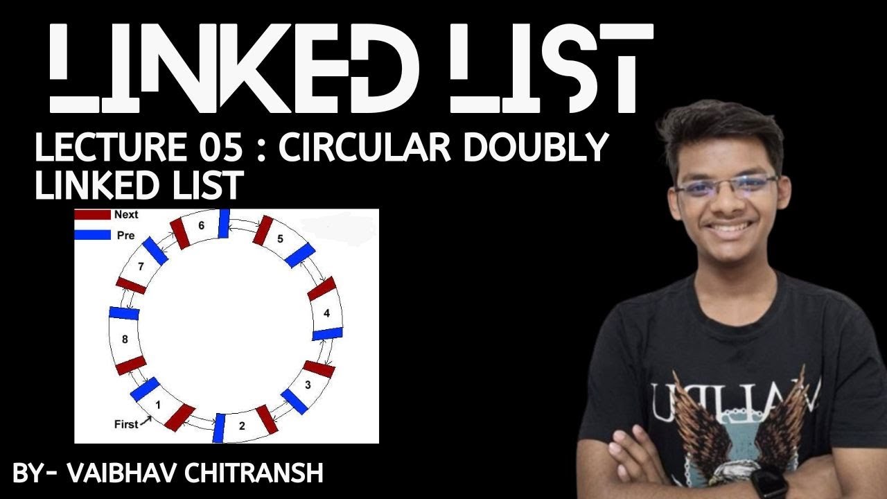 Circular Doubly Linked List Data Structures And Algorithms Youtube