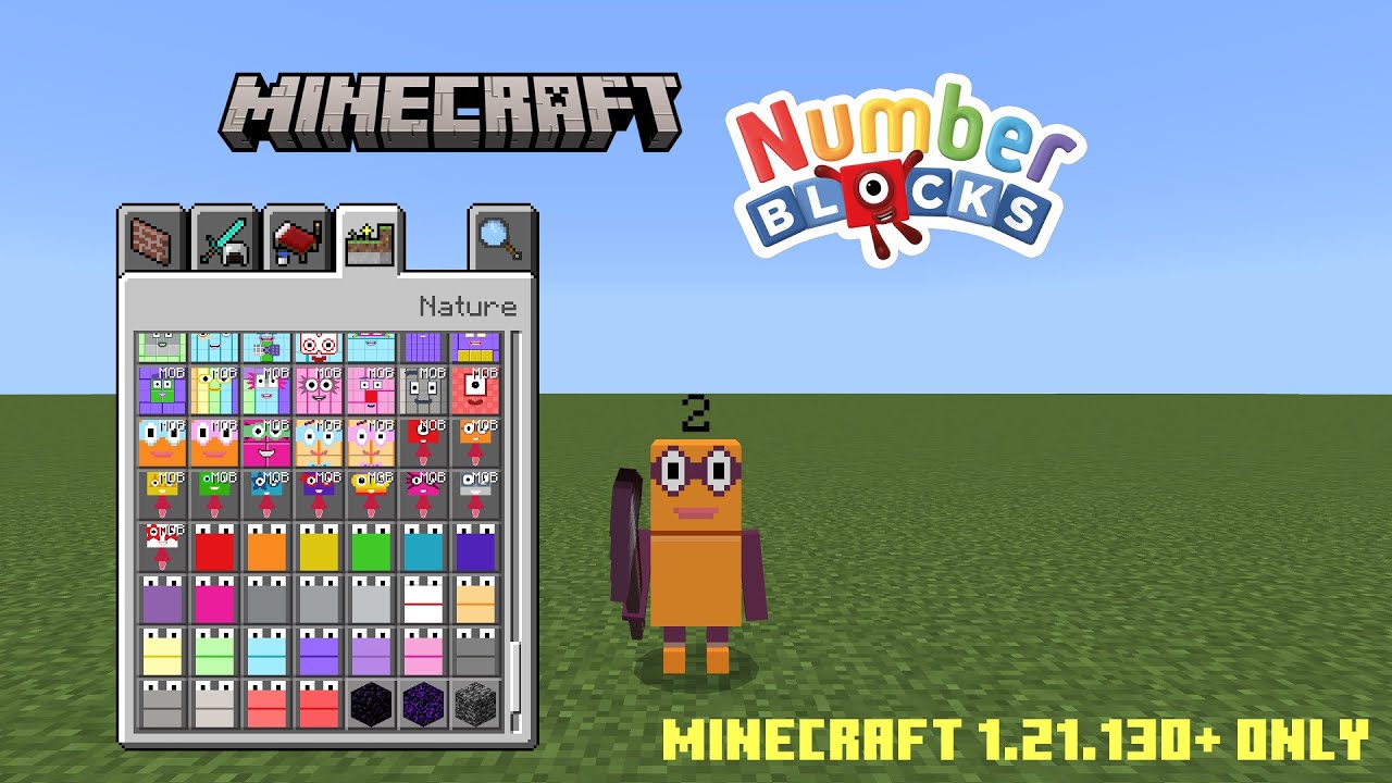 Numberblocks Minecraft Addon 1 6 10 Update Youtube