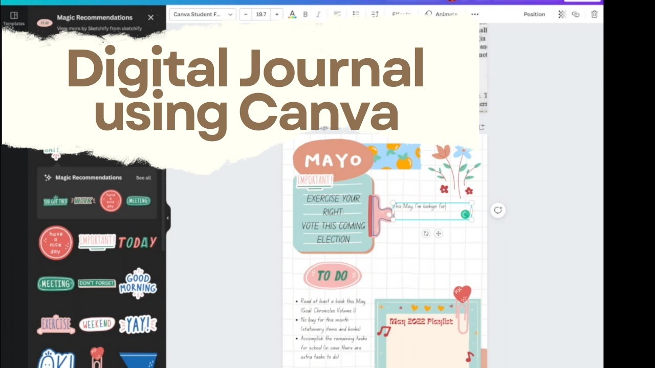 Digital Journal Canva At Sherman Aragon Blog